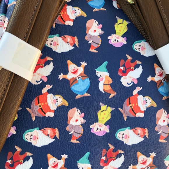 Loungefly | Bags | Loungefly Disney Seven Dwarfs Aop Mini Backpack ...